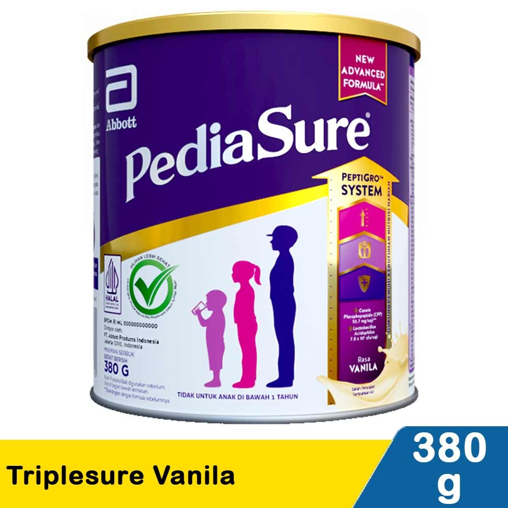 Jual PEDIASURE TRIPLESURE VANILA 380g | Shopee Indonesia