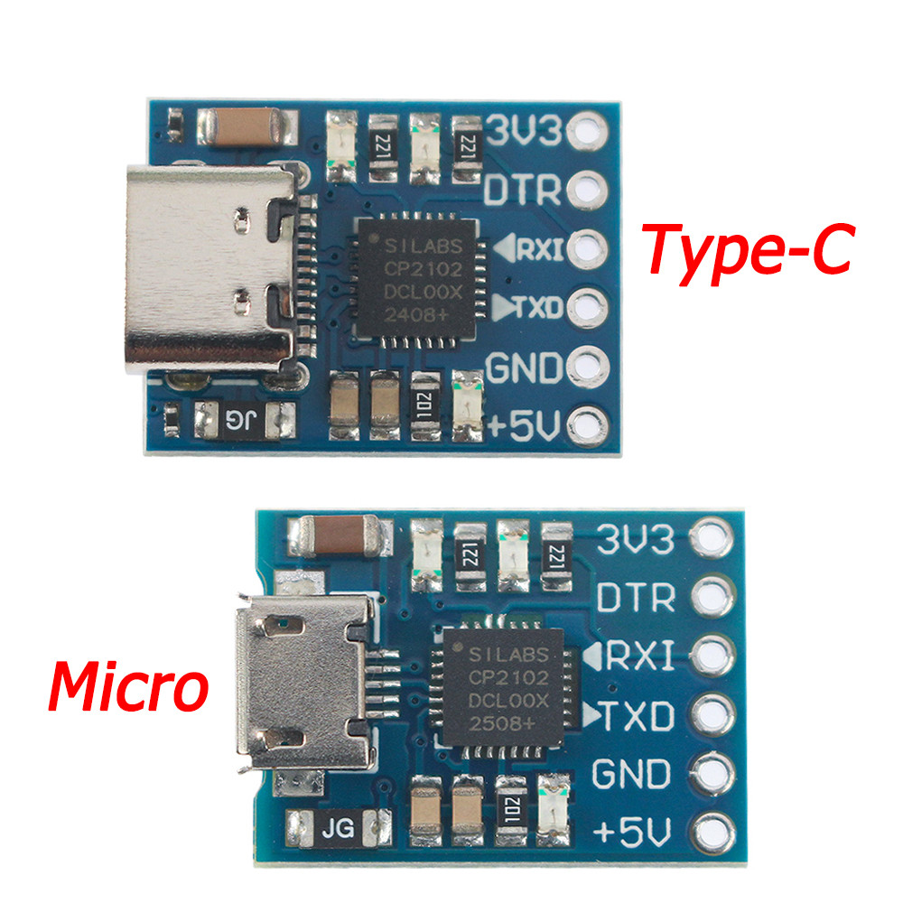 Jual 1pcs CP2102 Type-C MICRO USB To TTL 6PIN Connector Module 3.3V/5V ...