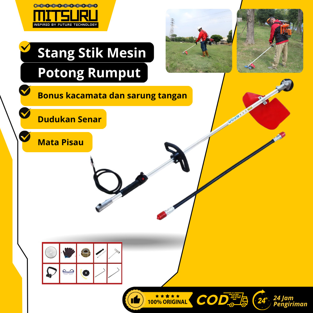 Jual Mitsuru Stang Hendel Stik Mesin Potong Rumput 4T Mesin Rumput ...