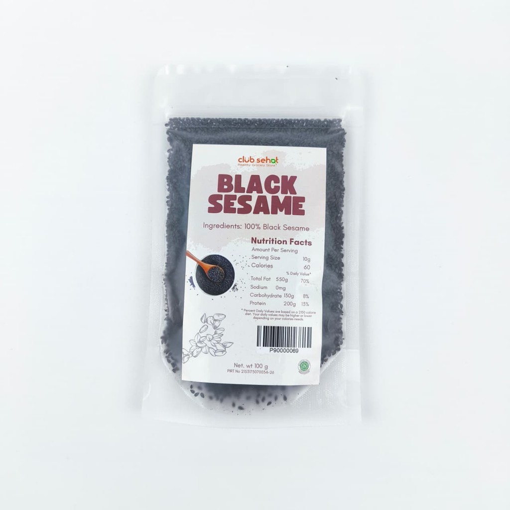 Jual Club Sehat Black Sesame 100Gr Wijen Hitam | Shopee Indonesia
