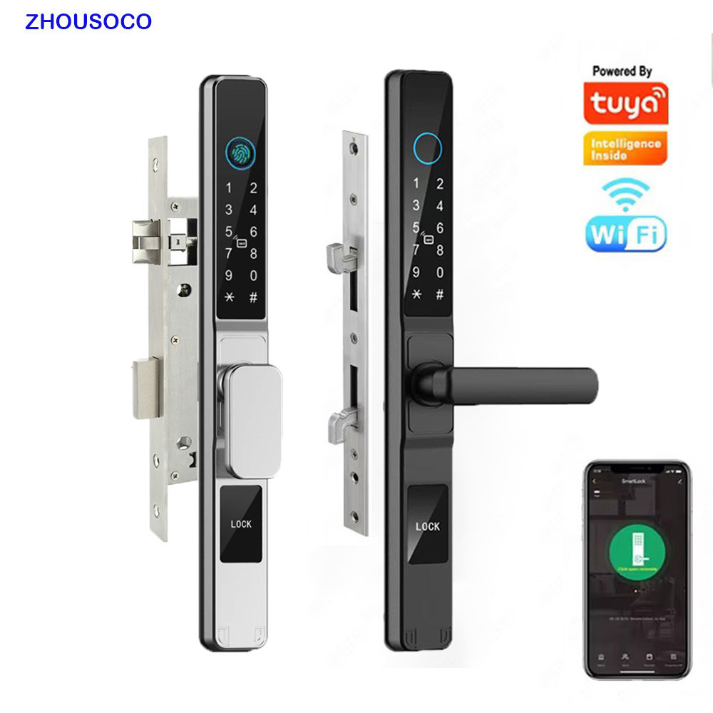 Jual TUYA WIFI Waterproof Outdoor Fingerprint Lock APP RFID Card ...