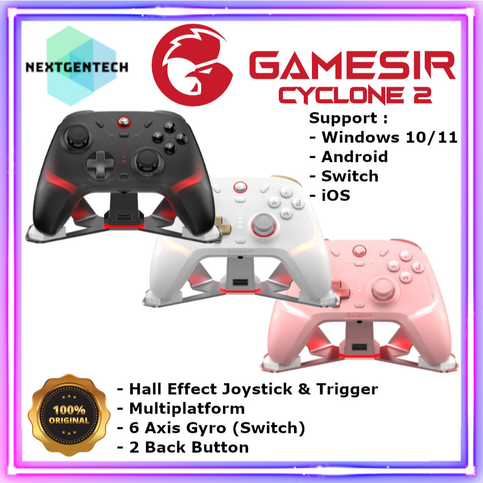 Jual NEW Gamesir Cyclone 2 Wireless Controller Hall Effect Gamepad ...