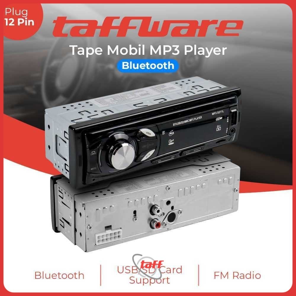 Jual Taffware Tape Mobil Audio MP3 Player Bluetooth 5.0 60W with Remote ...