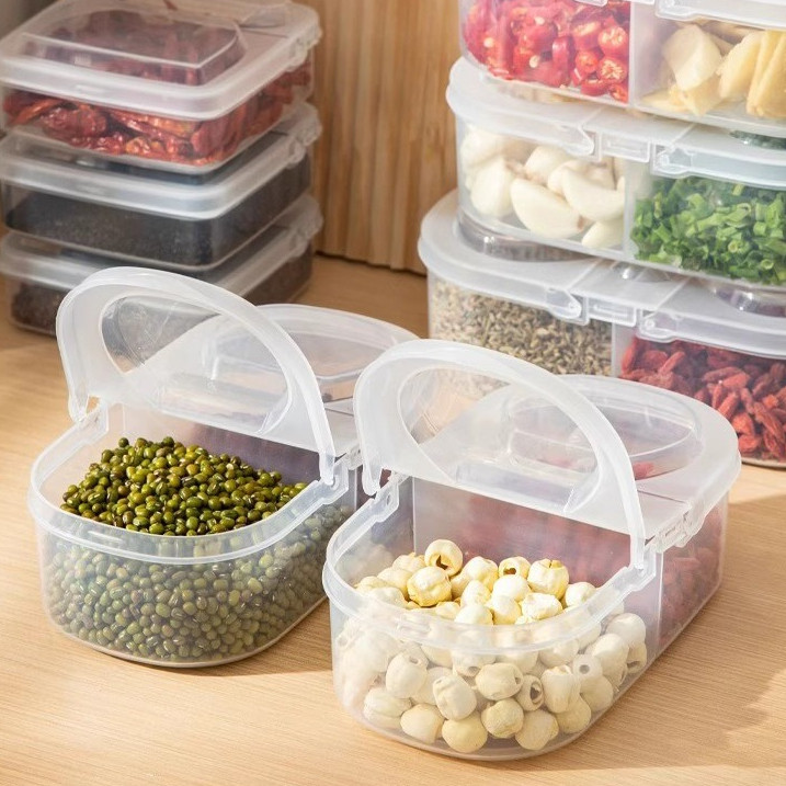 Jual [UNIK88] Tempat bumbu Dapur Sekat 2 Box Tempat Penyimpan Makanan ...
