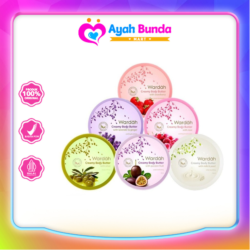 Jual Wardah Creamy Body Butter Size 50 mL | Ayah Bunda Mart | Shopee ...