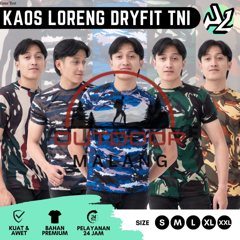 Jual KAOS LORENG TNI AL/TNI AU/TNI AD/MALVINAS/LIBANON/KOPASSUS ...