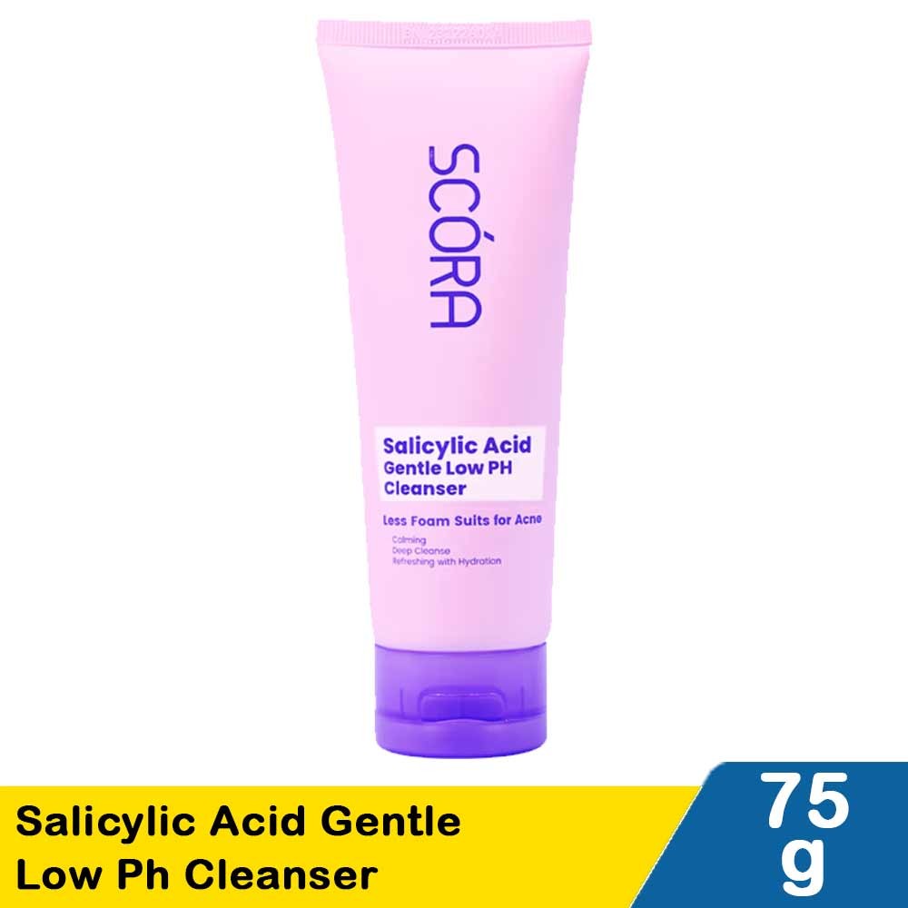 Jual SCORA SALICYLIC ACID GENTLE LOW PH CLEANSER 75g | Shopee Indonesia