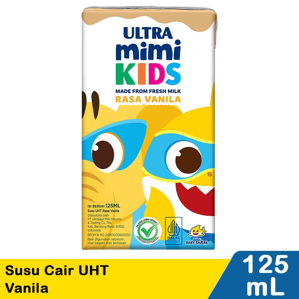 Jual ULTRA MIMI SUSU CAIR UHT VANILLA 125mL | Shopee Indonesia