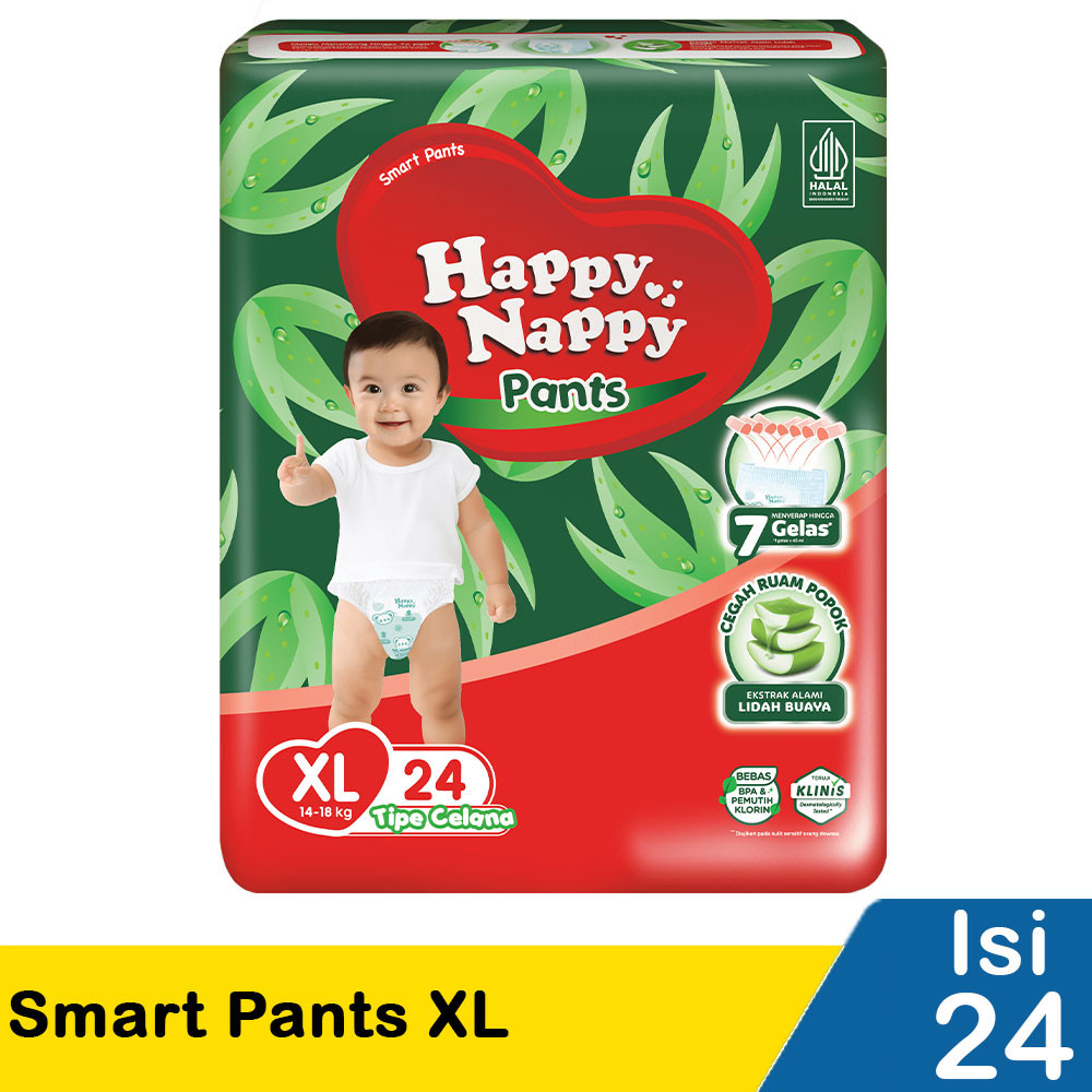 Jual HAPPY NAPPY SMART PANTS 26/24'S EXTRALARGE | Shopee Indonesia