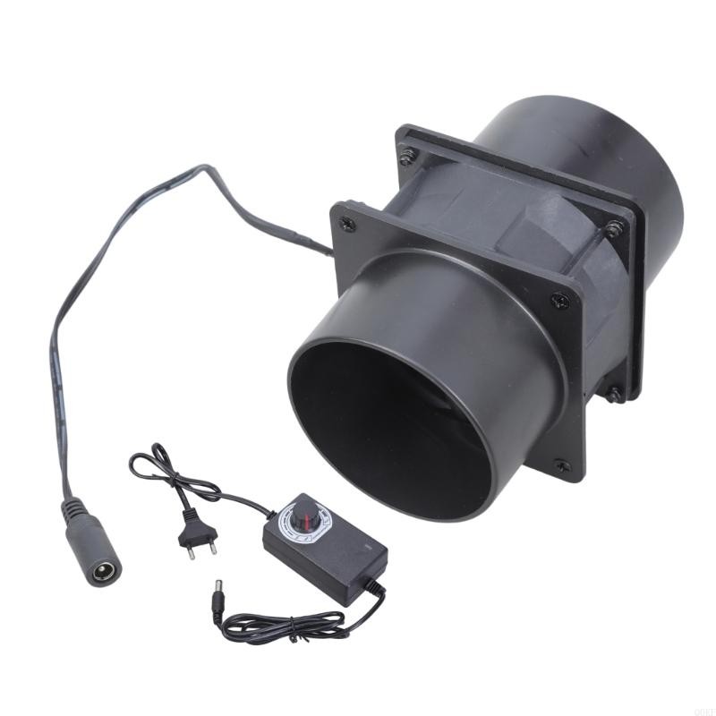 Jual ABS Plastic Inline Blower 12V 80mm Fan With Two Air Ducts For ...