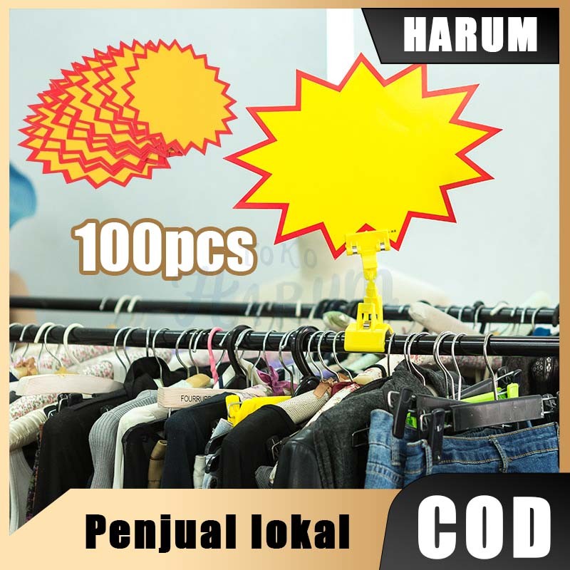 Jual 100Pcs Label Harga Kertas Price Tag Kartu Promo Sale Bandrol Harga ...