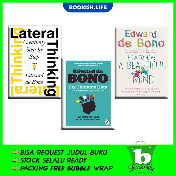 Jual Lateral Thinking, Six Thinking - Edward de Bono ( 3 Books ...