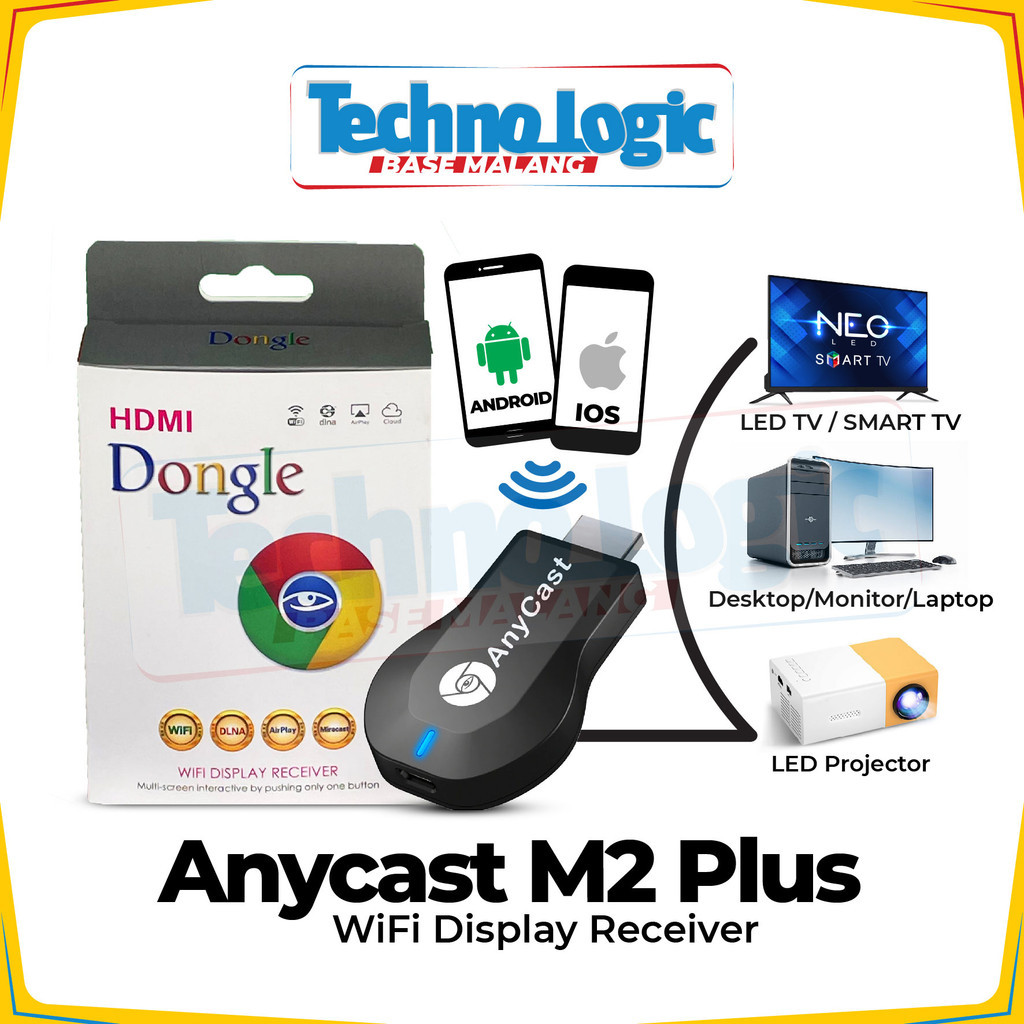 Jual HDMI ANYCAST Alat Penghubung HP Mirroring ke Proyektor TV Monitor ...