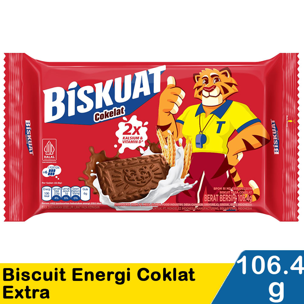 Jual BISKUAT BISCUIT ENERGI EXTRA COKLAT 106.4g | Shopee Indonesia
