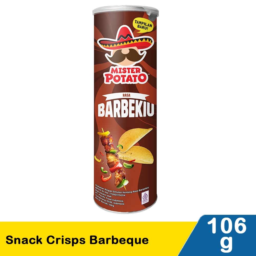 Jual MISTER POTATO SNACK CRISPS BARBEQUE 106g | Shopee Indonesia