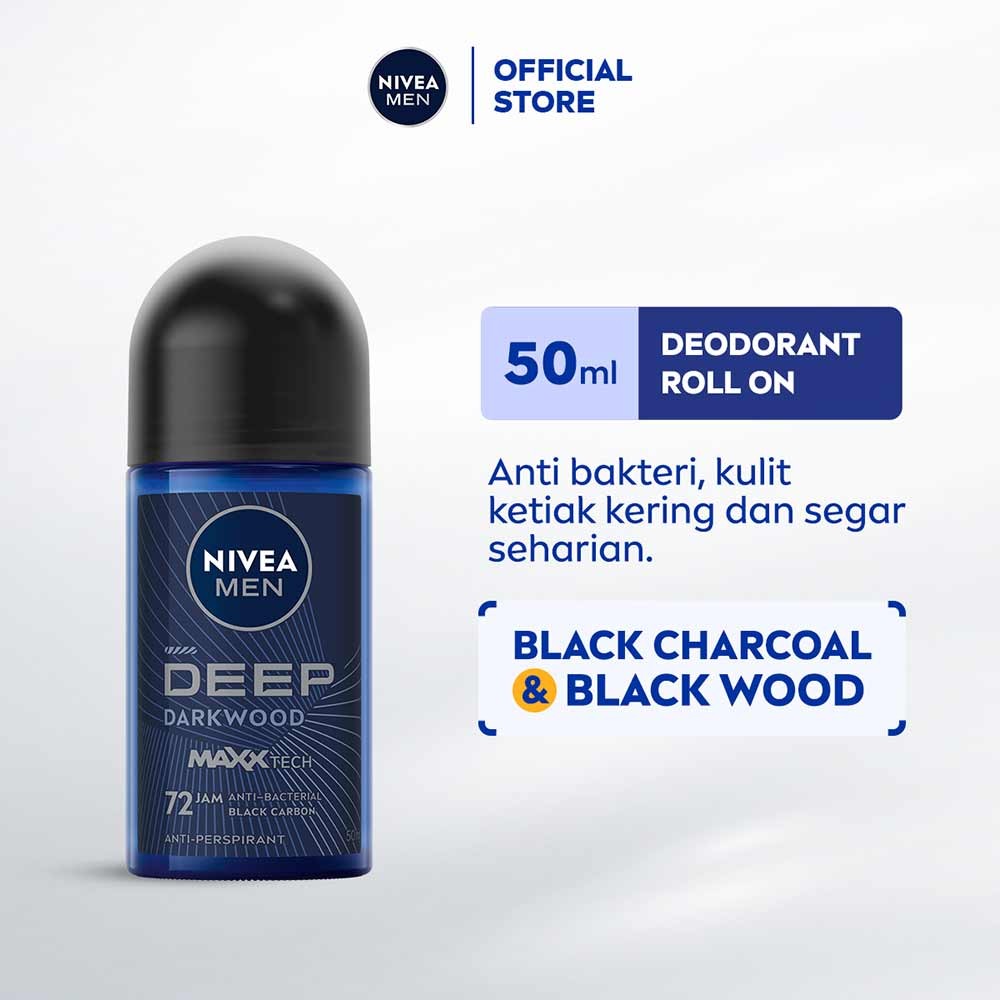 Jual NIVEA DEO ROLL ON MEN DEEP 50mL | Shopee Indonesia
