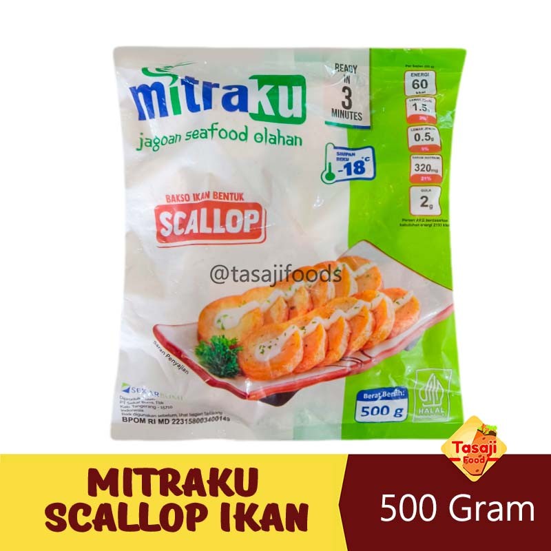 Jual Mitraku Scallop Ikan 500 Gram Olahan Ikan Asfar | Shopee Indonesia