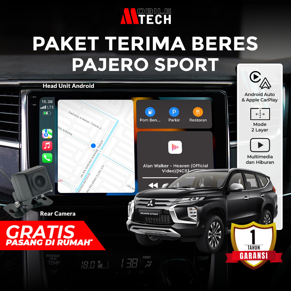 Jual MobileTech Upgrade Head Unit Android Mitsubishi Pajero Sport Paket ...