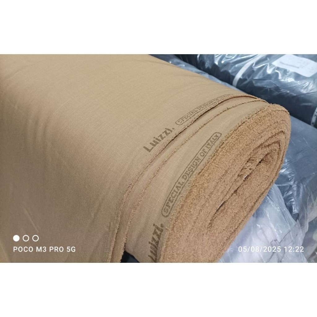 Jual kain bahan pemda kheki terbaru premium woll katun luizzi baju ...