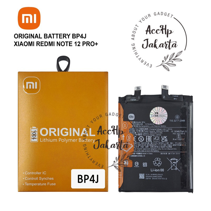 Jual Baterai Batre Xiaomi Redmi Note 12 Pro Plus BP 4J Batu Batrei Bp ...