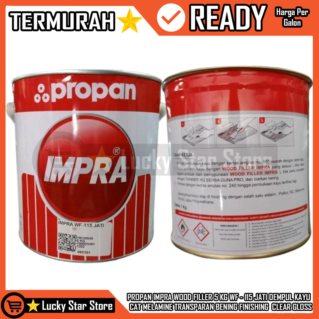 Jual Propan Impra Wood Filler 5 Kg Wf - 115 Jati Dempul Kayu Cat ...