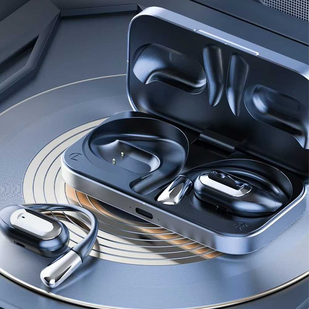 Jual Rosell Earphone Bluetooth 5.4 TWS Open Ear Hook Noise Reduction ...