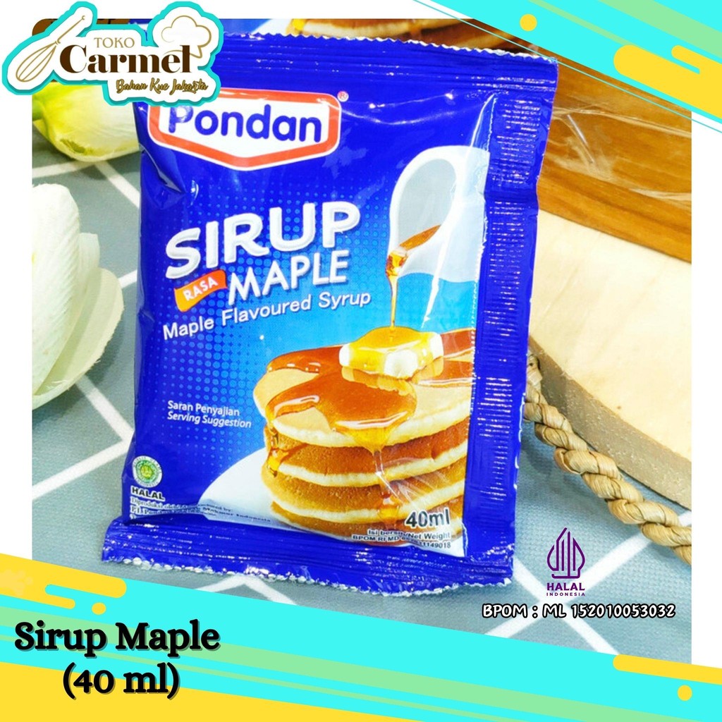 Jual Pondan Sirup Maple 40ml - Topping Pancake Sachet | Shopee Indonesia