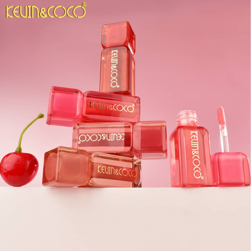 Jual Kevin & Coco Cherry Lip Glaze Gorgeous LipGloss LipTint (KC1011 ...