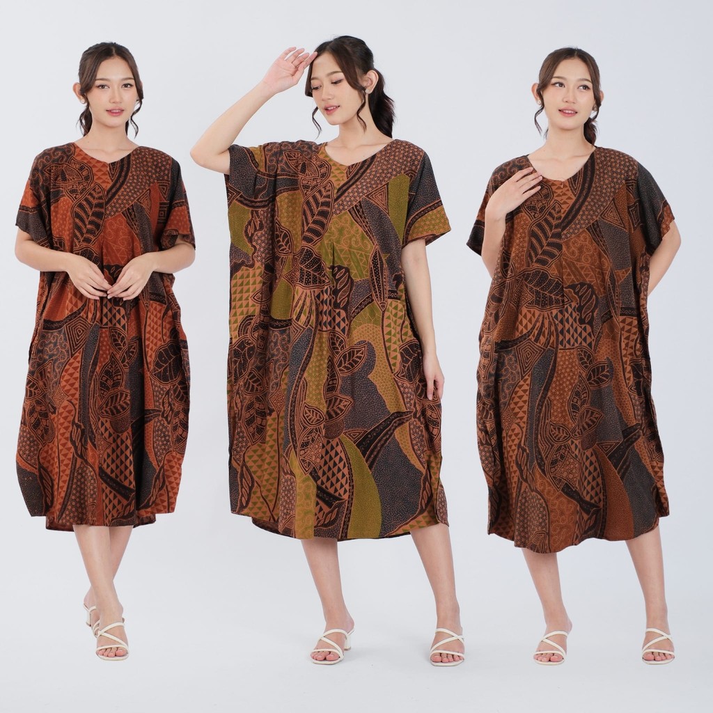Jual Daster Jumbo Busui Rayon | Dress Batik Pekalongan Surya Teja ...