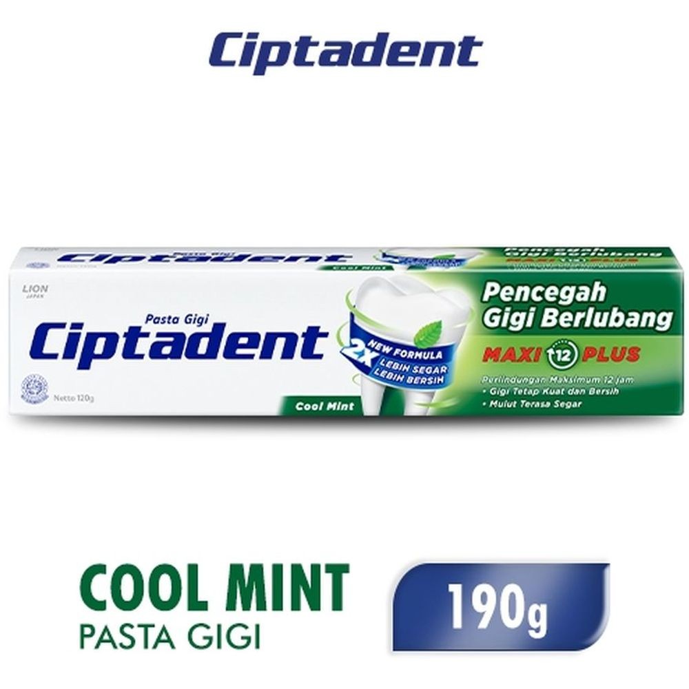 Jual CIPTADENT PASTA GIGI COOL MINT 190g | Shopee Indonesia
