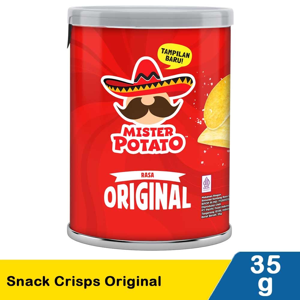 Jual MISTER POTATO SNACK CRISPS ORIGINAL 35g | Shopee Indonesia