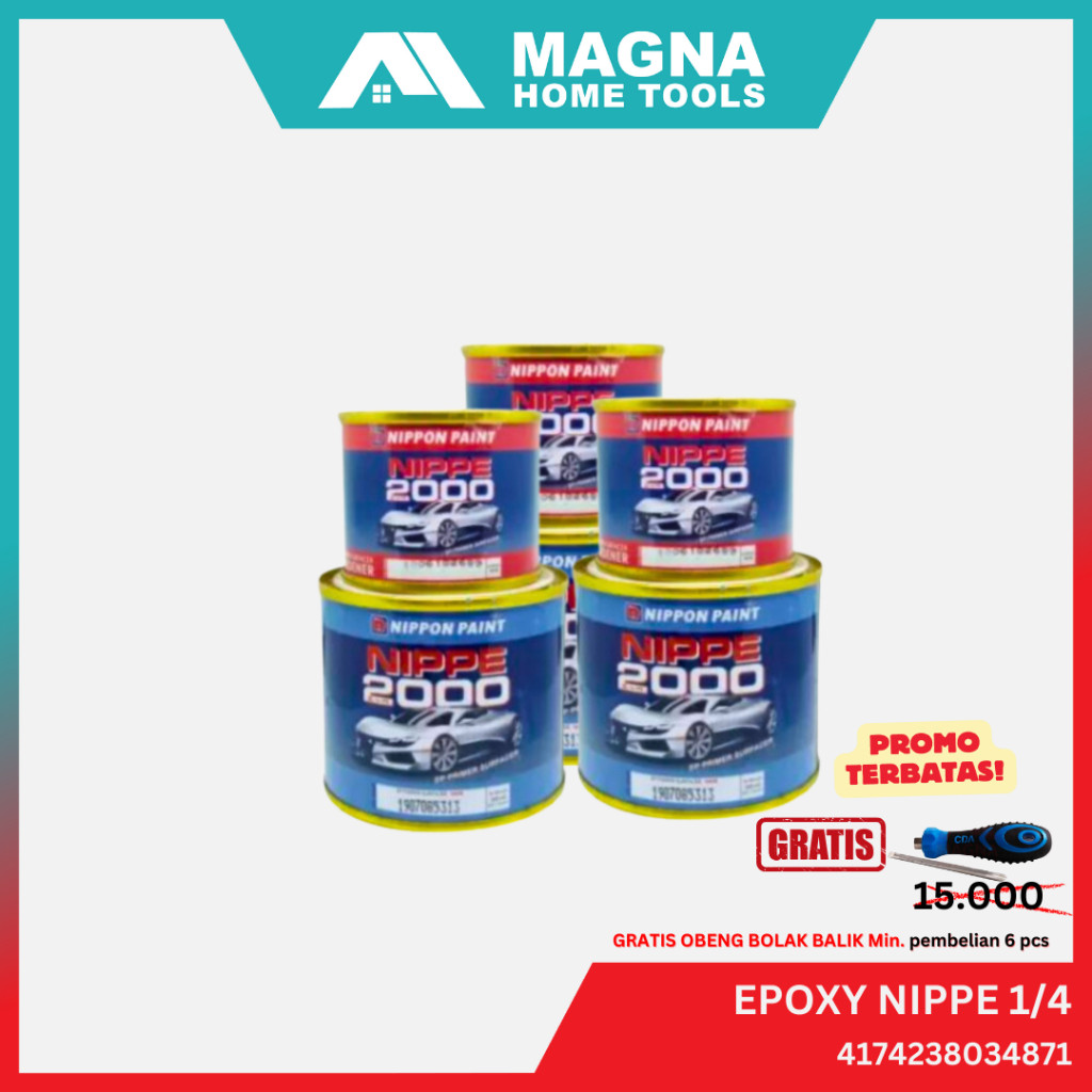 Jual NIPPON PAINT EPOXY NIPPE 2000 CAT DASAR ABU PRIMER SURFACE HARDENER | Shopee Indonesia
