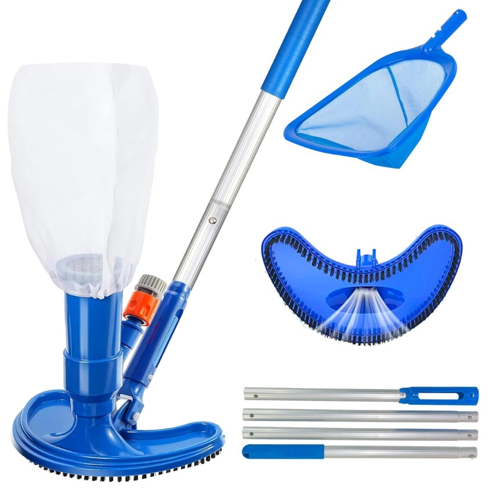 Jual Portable Pool Cleaning Brush Portable Pool Vacuum Cleaner Set ...
