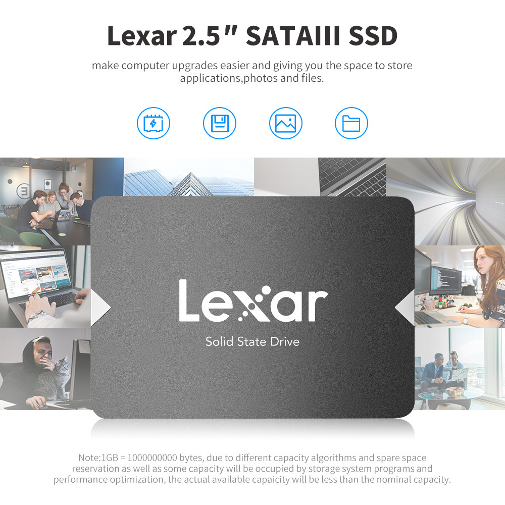 Jual Lexar NS100 2.5 SATA III (6Gb/s) SSD 128GB 256GB 1TB 2TB High ...