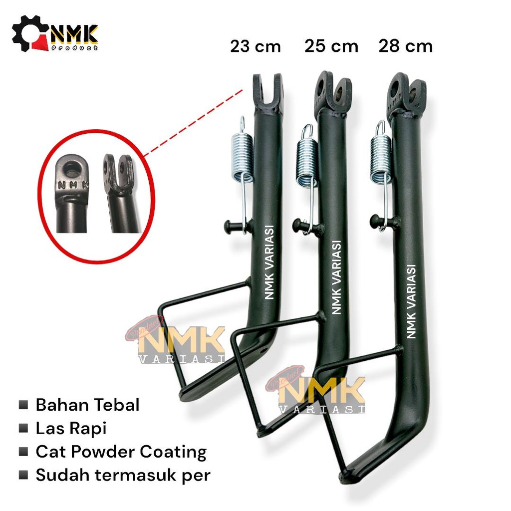 Jual Standar Samping Motor Universal Per Depan Panjang 20cm 23cm 25cm ...