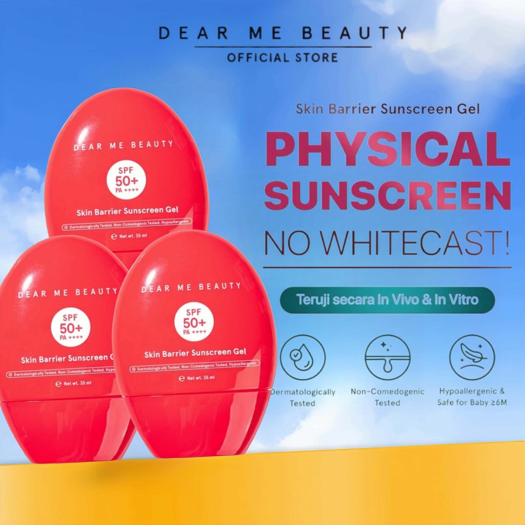 Jual 【SPECIAL】Dear Me Beauty 3PCS Skin Barrier Sunscreen SPF 50 PA ...