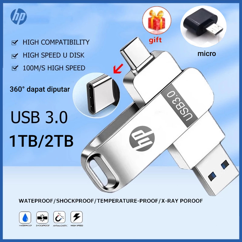Jual HP Typec 3 in 1 Flashdisk High quality Dual Drive Flash Memory USB ...