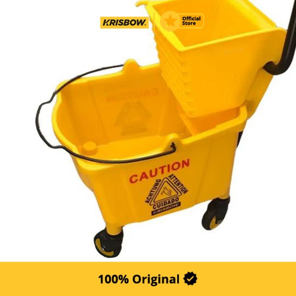 Jual Krisbow 24 ltr Ember Pel Peras Dengan Selang Pembuangan - Kuning ...