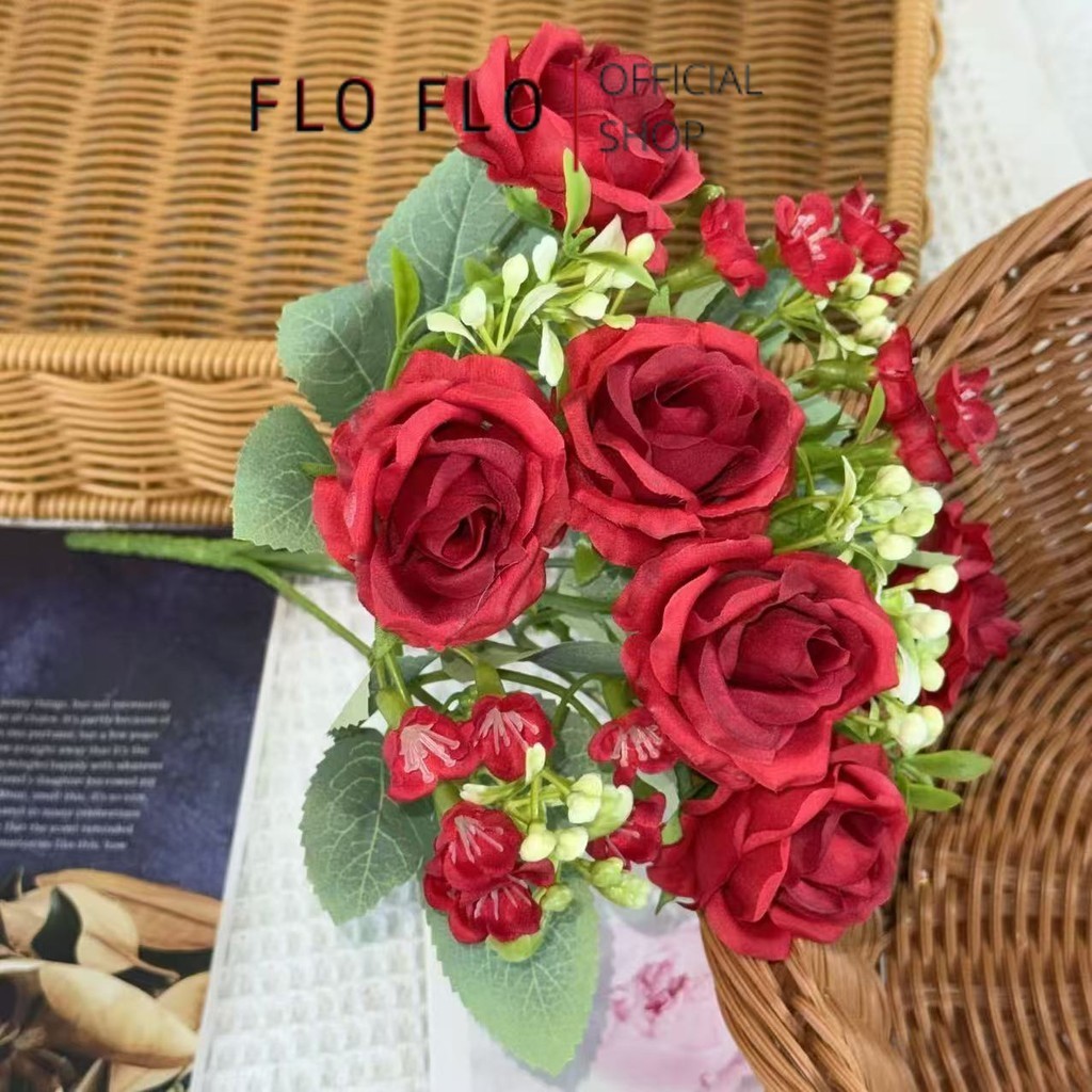 Jual FLO FLO - Bouquet bunga BKT 1013 TULLA Bunga Mawar Rose Artifisial Dekorasi Hiasan ...