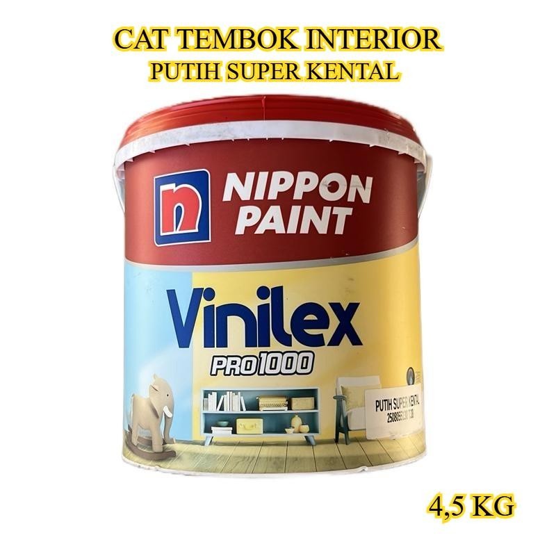 Jual Cat Tembok VINILEX PRO1000 Nippon Paint 4.5 Kg Warna Putih - Cat ...