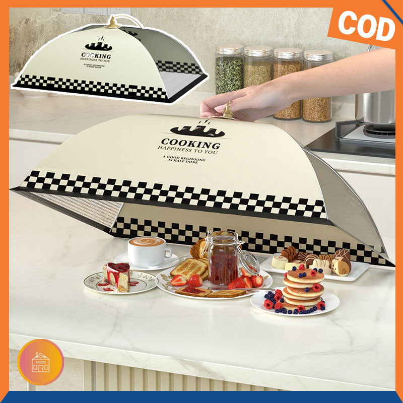 Jual 80CM Food Cover Tahan Panas Penutup Makanan Lipat Anti-Debu ...