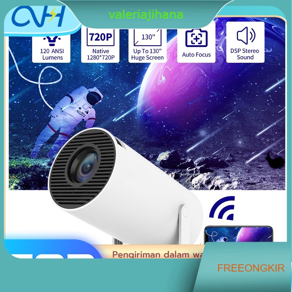 Jual Proyektor HY300 Smart Proyektor Android 11.0 4K UHD 1080P WiFi6.0 ...