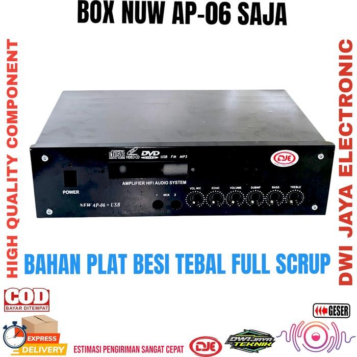 Jual Box Amplifier Nuw AP-06 Plat Besi Cocok Buat Tone Control Stereo ...