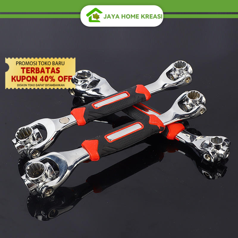 Jual Universal Wrench 52 in 1 Socket Wrench Tool with Multifunction 360 ...