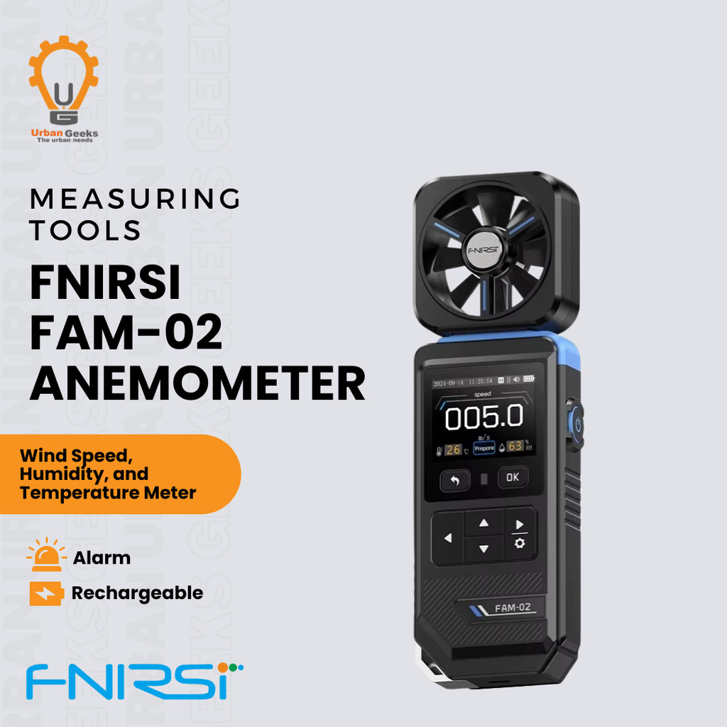 Jual FNIRSI FAM-02 Anemometer Digital Pengukur Angin Thermometer ...