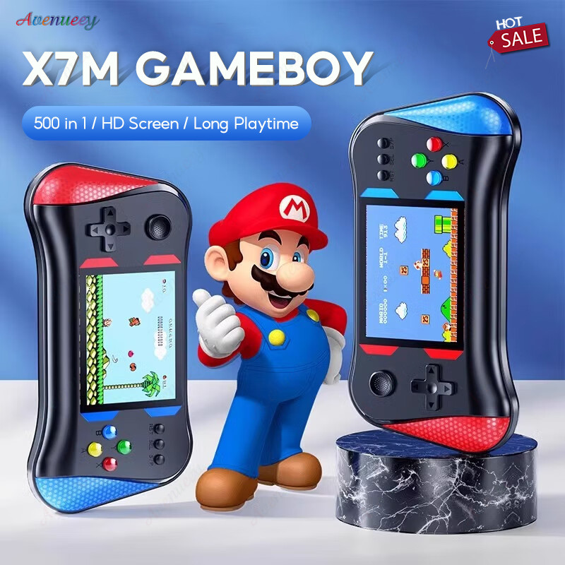 Jual Gameboy X7M Game Console 500 in 1 Retro Portable Layar Lebar 3.0 ...