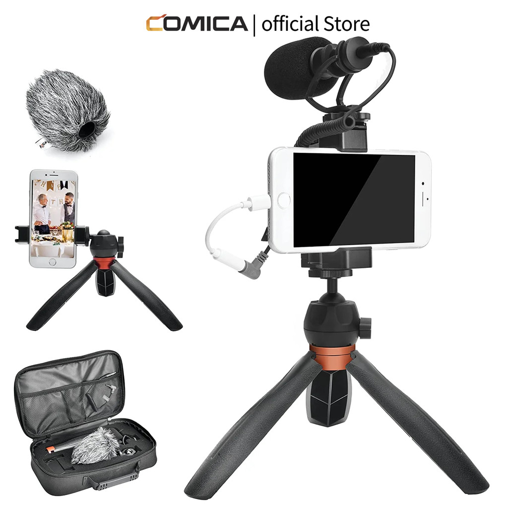 Jual COMICA CVM-VM10-K2 PRO Smartphone Video Rig with Tripod, External ...