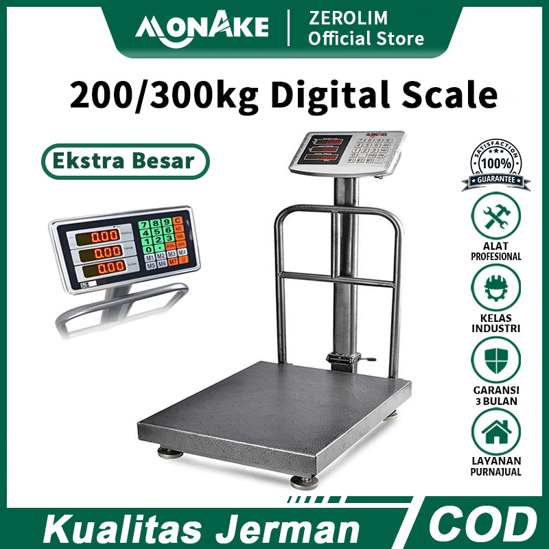 Jual MONAKE JERMAN Sisik komputasi digital Ekstra besar 200kg/300kg ...