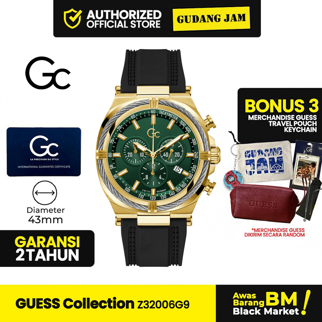 Jual Jam Tangan Pria Guess Collection GC Z32006G9 Iron Class Gents ...