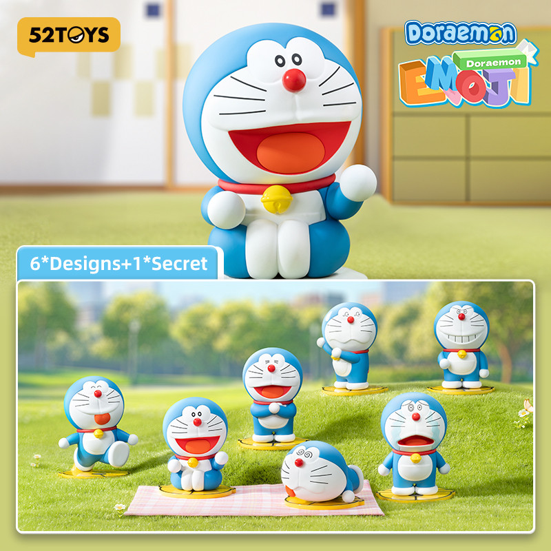 Jual 52TOYS Blind Box Doraemon Emoji Series, Action Figure Collectible ...